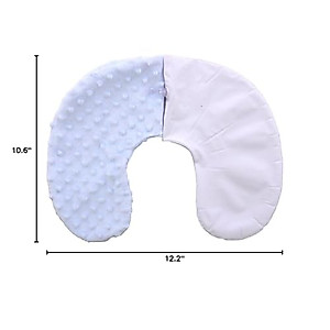 Neck Pillows Baby Kids Travel Pillow Inflatable Head Support Pillow Cute Cozy U Shape Neck Pillow for Car Seat Airplanes Train Soft Washable Chin Neck Support Pillow for Toddler Boys Girls (Blue)