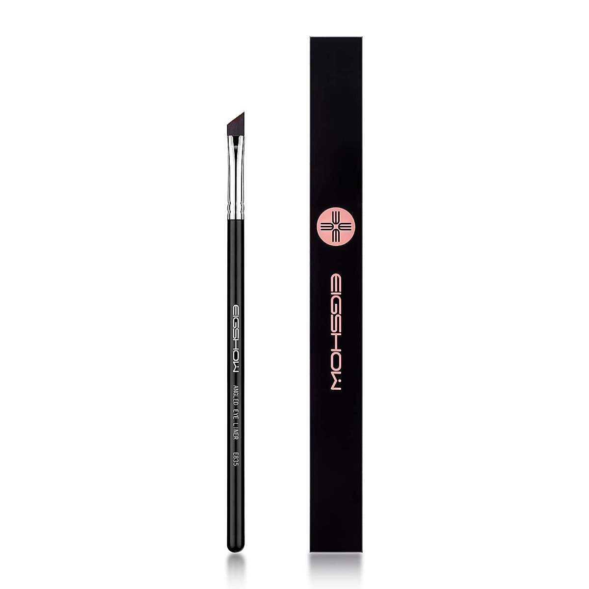 Eyeliner Brush Fine Angled - PRO Precision Gel Eye Liner Makeup Brush -Ultra Thin Slanted Flat Angle - Premium Cruelty Free Synthetic Bristles (E835)