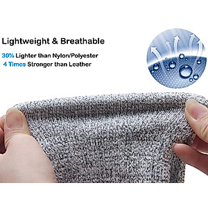 Arm Protection Sleeves, Cut Resistant Sleeves Level 5 Protection, Slash Resistant Anti Abrasion Safety Arm Guards (with thumb hole)