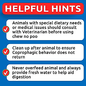 NO Poo Treats - Prevent Dog Poop Eating - Coprophagia Treatment - Stool Eating Deterrent - Probiotics & Enzymes - Digestive Health + Breath Aid - Made in USA - 180 Chews