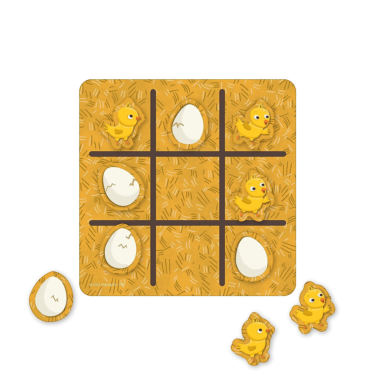 Highlights Easter Craft Kit for Kids Ages 3+ Build an Easter Basket Centerpiece, Chick Tac Toe Game, Easter Activities and More