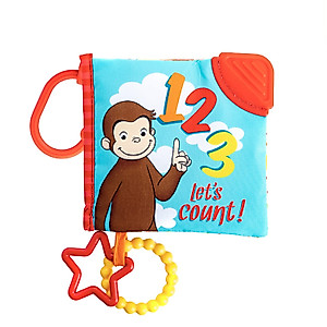 KIDS PREFERRED Curious George Soft Book with Teether and Crinkle