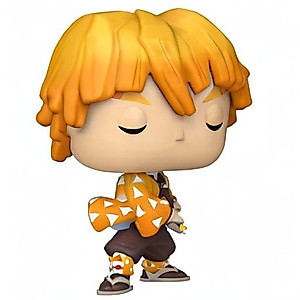Funko POP Demon Slayer - Zenitsu Agatsuma Pop! Vinyl Figure (Bundled with Compatible Pop Box Protector Case), Multicolor, 3.75 inches