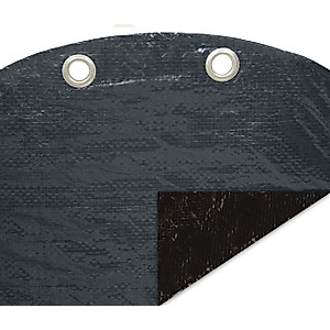 Buffalo Blizzard Deluxe Winter Cover for 16-Foot-by-32-Foot Oval above-Ground Swimming Pools | Blue/Black Reversible | All Covers Include 3-Feet of Overlap Material to Measure 19-Feet-by-35-Feet