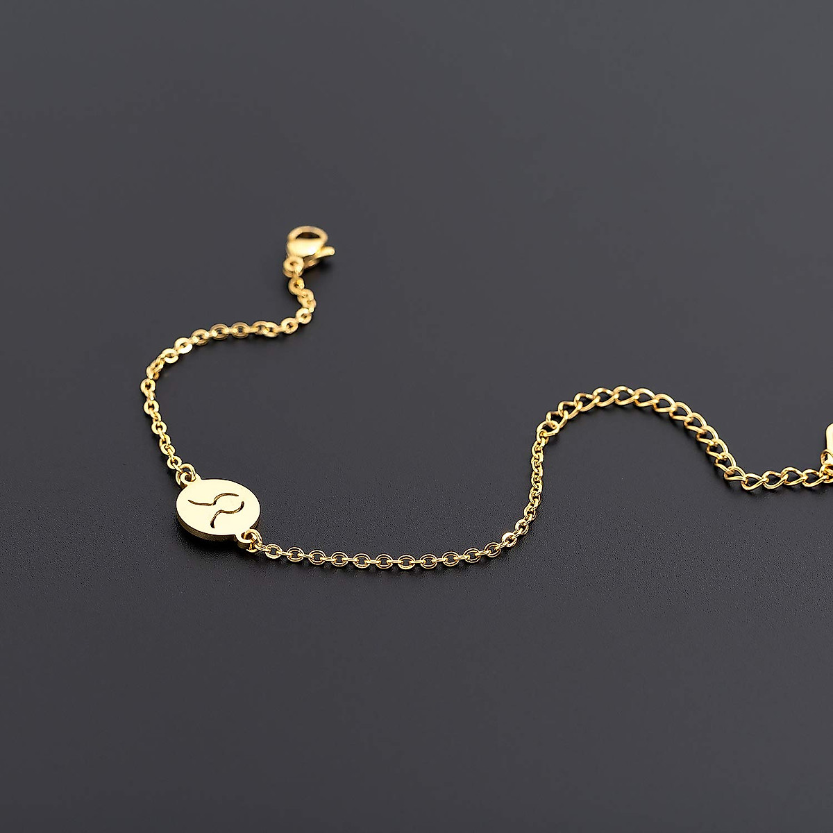Augonfever Taurus Zodiac Anklet Gold Horoscopes Charms Jewelry Accessories 12 Constellations Gifts for Girls Women Birthday