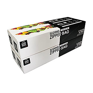 24/7 Bags | Slider Storage Bags, 2 Gallons with Expandable Bottom, 80 Count (4 Packs of 20)
