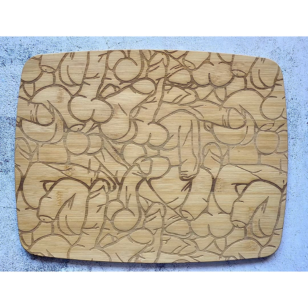 8" x 10" Cockcuterie Bamboo Cutting Board, Penis Engraved Cutting Board, Custom Cutting Board, Party Board, Gift Idea