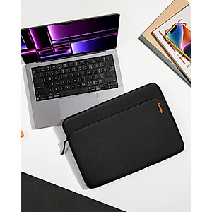 tomtoc Slim Laptop Sleeve for 14-inch MacBook Pro M4/M3/M2/M1 Pro/Max 2024-2021, Water-Resistant Protective Case for 13.8 Inch Surface Laptop AI PC, Accessory Bag