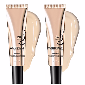 Erinde Eye Primer Eyeshadow Base, Matte Eyelid Primer Makeup, Nude Cream Eye Shadow Primer For Mature Skin, Waterproof, Long-Lasting, Makeup Primer For Face, Cruelty-Free, 2PCS