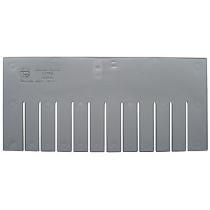 Quantum Storage Systems DL93080 Long Divider for Dividable Grid Container DG93080, Gray, 6-Pack