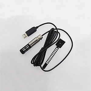 Taidacent USB Temperature and Humidity Sensor PC Temperature Monitor Computer Directly Acquisition Value Waterproof Shell Outdoor Temperature and Humidity Sensor
