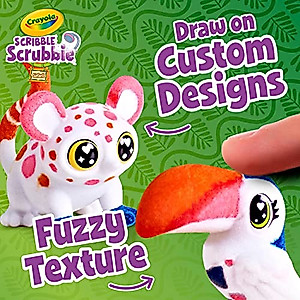 Crayola Scribble Scrubbie Pets Safari Treehouse, Toy Storage Case, Gift for Boys & Girls