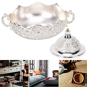 YYOYY European Creative Retro Fruit Plate Tray, Zinc Alloy Material Sturdy Durable Fruit Plate Tray for Living Room Kitchen Storage