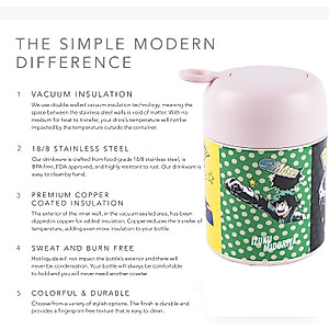 Maxerkeep Japanese Anime todoroki Deku izuku midoriya Bakugo 17oz Vacuum Insulated Soup Flask, Stainless Steel Lunch Container for Hot Food,Food Jar for Toddlers & Kids