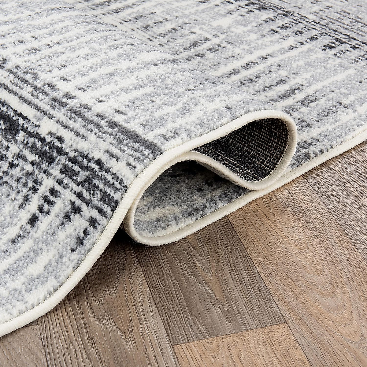 Rugshop Contemporary Bohemian Soft Area Rug 5' x 7' Gray