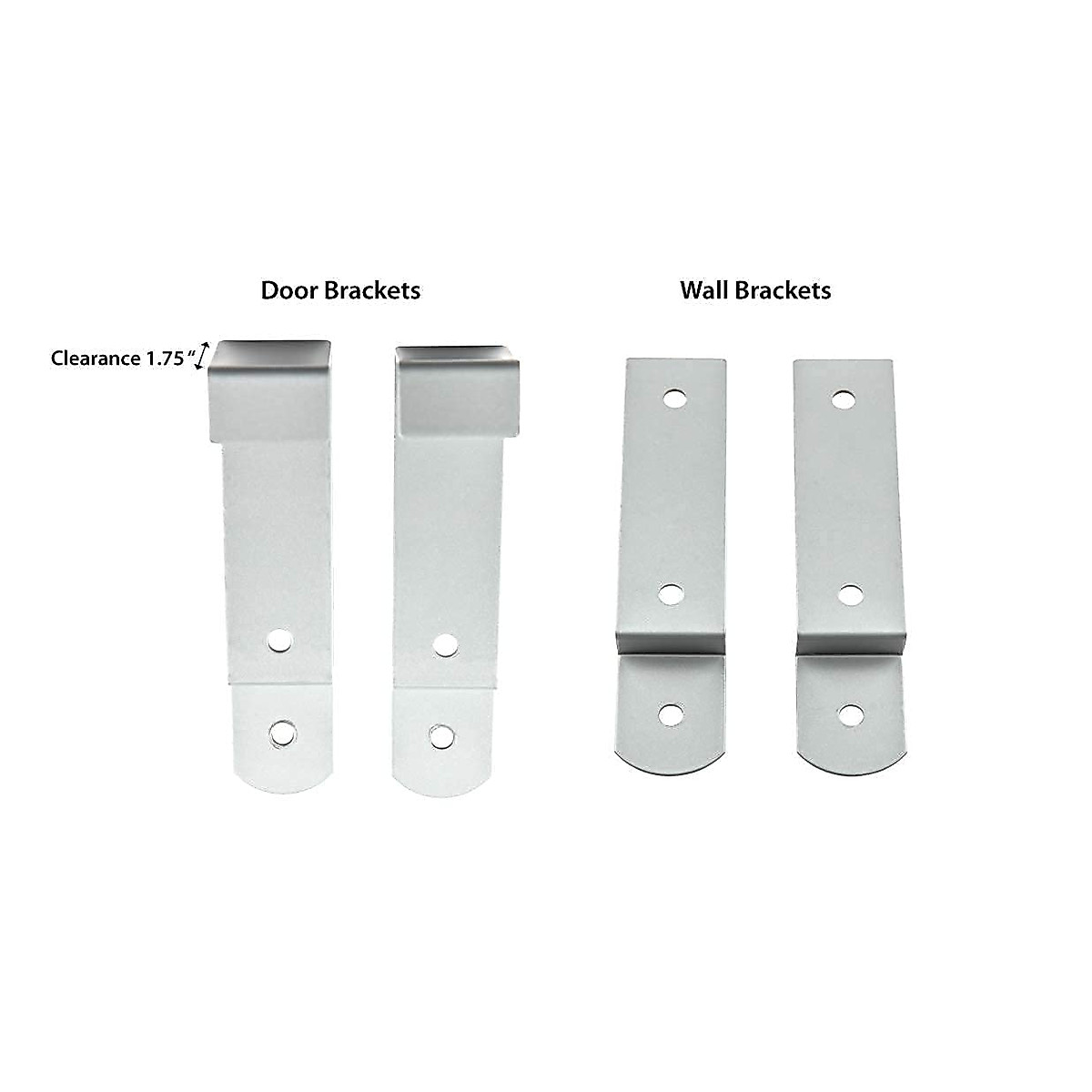 Bee Home Over the Cabinet Pantry Door or Wall Mounted Heavy Duty Metal Basket Organizer Storage Rack for Kitchen, Bathroom, Office, Toy Room includes hooks for over the door or wall mounting (5 Tier)