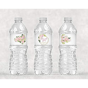 30 Water Bottle Labels Thank You for Celebrating With Us