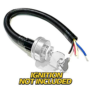 HD Switch - Made in USA - Ignition Key Switch Wiring Harness 18" - Garden Lawn - Standard 5 pin for Toro Exmark Hustler John Deere M90206 Cub Cadet Troy-Bilt Ariens Gravely Simplicity Snapper Murray
