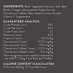 DOGSWELL 842190 Hip & Joint Beef Jerky Pet Food, 10 Oz (842190)