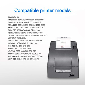 LxTek 30 Pack Compatible Ribbon Replacement for ERC-30, ERC 30 34 38 B/R Used with Epson ERC30 ERC34 ERC38 NK506 Printer (Black and Red) Tray