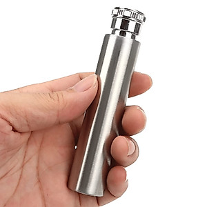 2PCS Stainless Steel Tube Hip Flask,1 Oz Hidden Flasks for Liquor for Men, Multifunctton Pocket Mini Small Pocket Flask,Cigar Shaped Pocket Drinking Tubular Bottle