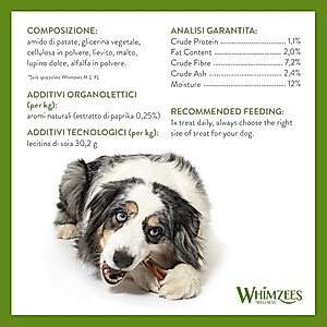 Whimzees Natural Dental Dog Chew Long lasting, Variety Box Mixed Shapes, Small, 56 Pieces