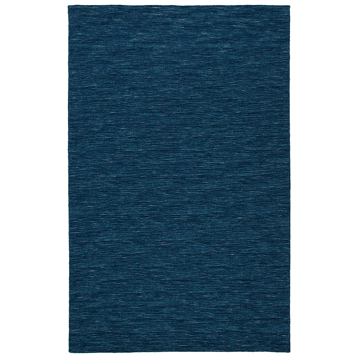 SAFAVIEH Kilim Collection Accent Rug - 3' x 5', Navy & Blue, Handmade Casual Solid Wool, Ideal for High Traffic Areas in Entryway, Living Room, Bedroom (KLM850N)