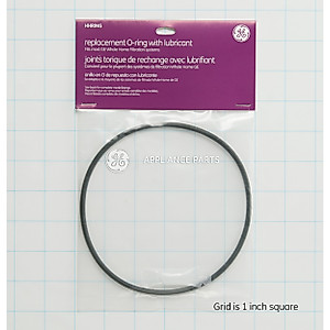 GE Replacement O-Ring for at-Home Water Filtration System | Prevents Liquid from Leaking from Sink & Water Filter System | Includes (1) Ring and (1) Tube of Silicone Lubricant | Black