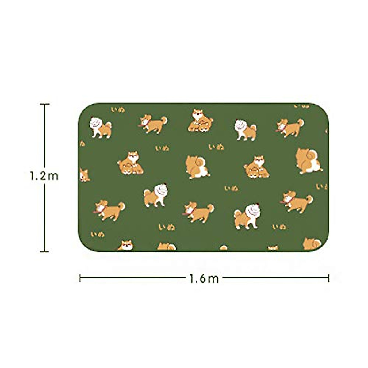 FUYU Shiba Inu Throw Blanket Puppy Cartoon Dog Warm Fuzzy Soft Blanket