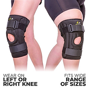 BraceAbility Plus Size Chondromalacia Knee Brace - XXL U-Shaped Patellofemoral Pain Syndrome Under Kneecap Stabilizing Support for Patellar Tendonitis, Meniscus Tears, Arthritis Support (2XL)
