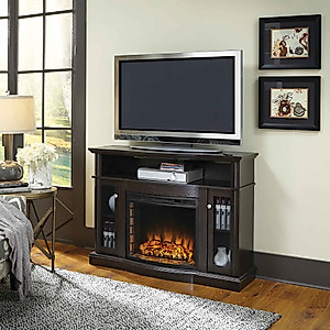 Pleasant Hearth 248-44-34M Elliot Media Electric Fireplace, Black