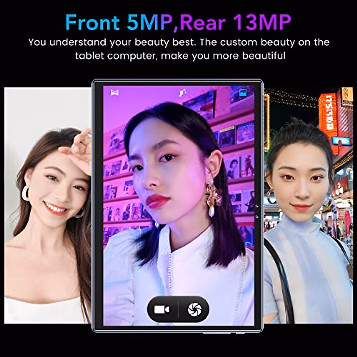 10.1 Inch Tablet 6GB RAM 128GB ROM IPS Home (US Plug)