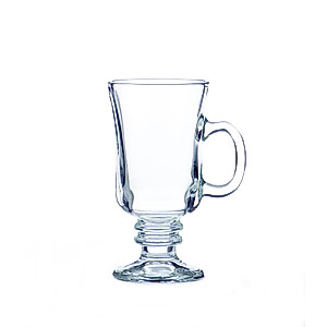Libbey 8-Ounce Irish Coffee Mug, Box of 12, Clear