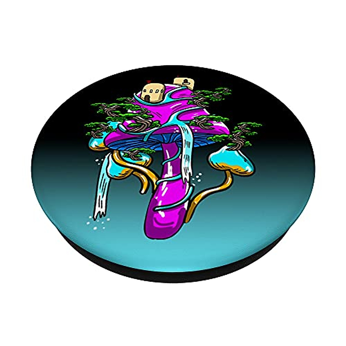 Mystic Mushroom Grounds Trippy Psychedelic Magic Shroom PopSockets Swappable PopGrip
