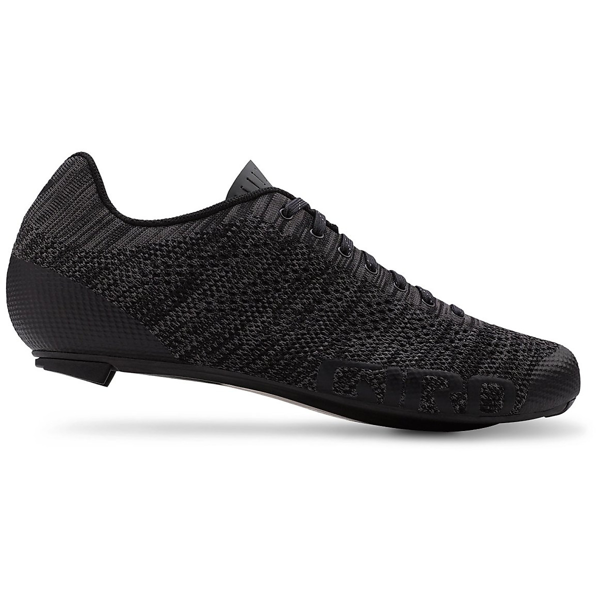 Giro Empire E70 Knit Mens Road Cycling Shoe − 48, Black/Charcoal Heather (2021)