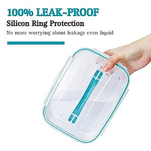 KIGI 5 PACK 204L Vegetable Fruit Storage Containers Set with Drain Basket and Lids for Salad Berry Lettuce Meat Fish