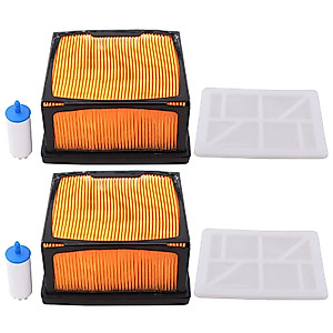 ApplianPar Air Filter and Fuel Filter for Husqvarna K760 K770 Concrete Cut Off Saw Power Cutter Replaces 525470601 574362302 525470602 Set of 2