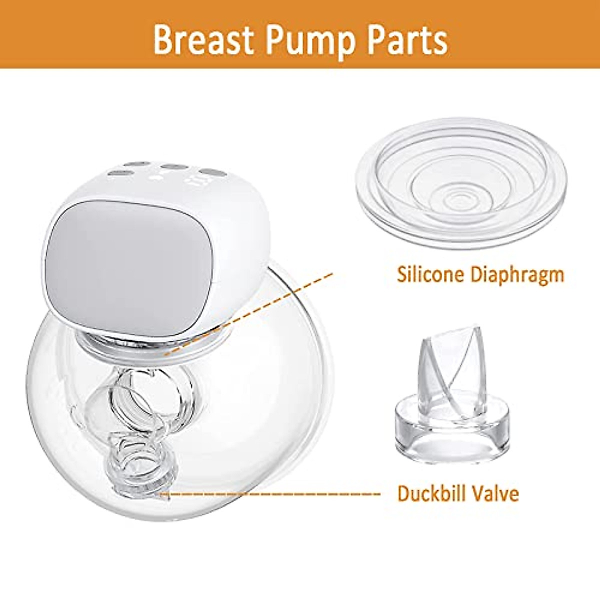 TOVVILD S9 Pro / S12 Pro Duckbill Valve Silicone Diaphragm, Compatible with momcozy Breastpump, Replacement Parts Accessories (S9pro S12pro Parts)