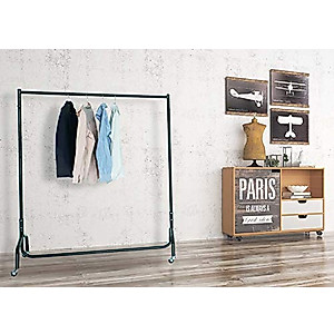 Clothing Rack Garment Rack with Wheel, Commercial Clothing Rack for Hanging Clothes Rolling Clothing Rack 47'*58',200lbs