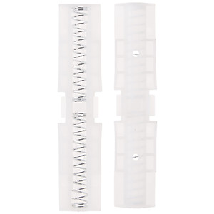 Prime-Line N 6539 7/8 In., White Nylon, Top Mount Bi-Fold Door Slide Guide, Acme (2 Pack)