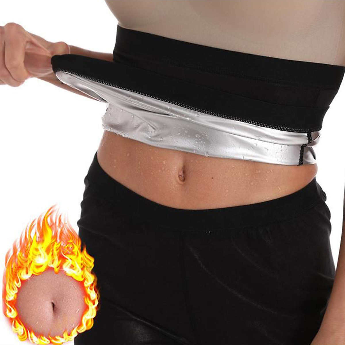 Premium Workout Waistband Slimming Polymer Sauna Vest Sculpting Sweating Plastic Beauty Corset Abdominal Belt