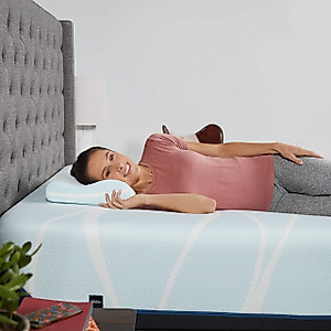 TEMPUR-Adapt (Supreme) 3" Memory Foam Mattress Topper, Queen,White & Breeze,Cooling,Neck,Pillow,Medium,Firm