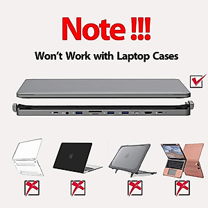 USB C Hub,10-in-2 USB C Adapter for MacBook Pro 16 inch (2017-2022) with 4K HDMI miniDP, 3 USB 3.0 Ports, SD/TF Cards Reader, 100W Power Delivery Thunderbolt 3 Dock, 3.5mm Audio, Space Grey