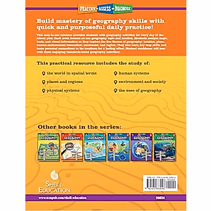 180 Days™: Social Studies, Geography for 3rd Grade Practice Workbook for Classroom and Home, Cool and Fun Practice Created by Teachers (180 Days of Practice)