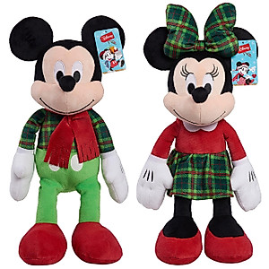 Disney Holiday Classics Minnie Mouse 19-inch Large Plushie Stuffed Animal, Officially Licensed Kids Toys for Ages 2 Up by Just Play