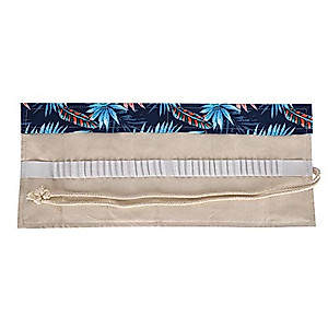 36 Slots Canvas Pencil Roll Case Large Capacity Pencil Holder Colored Pencils Wrap Brush Pouch Bag for Student Art Supplies(#3)