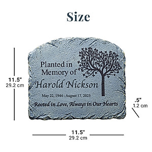Let's Make Memories Personalized Rooted in Love Memorial Garden Marker - Sympathy - Condolences