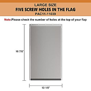 Large Dog Door Replacement Flaps with Screws, Compatible with PetSafe Freedom Doggie Doors PAC11-11039, 10 1/8" X 16 7/8", Flexible, Durable, BPA-Free, Weather Resistant Materials Cat Pet Door