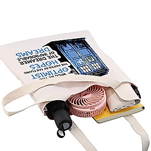 CMNIM Doctor Movie TV Show Who Tard-s Tote Bag Doctor Movie Lover Gift Police Box Theme Shoulder Bag for Fans