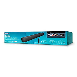 Roku Smart Soundbar, 4K/HD/HDR Streaming Media Player & Exceptional Audio Includes Roku Voice Remote
